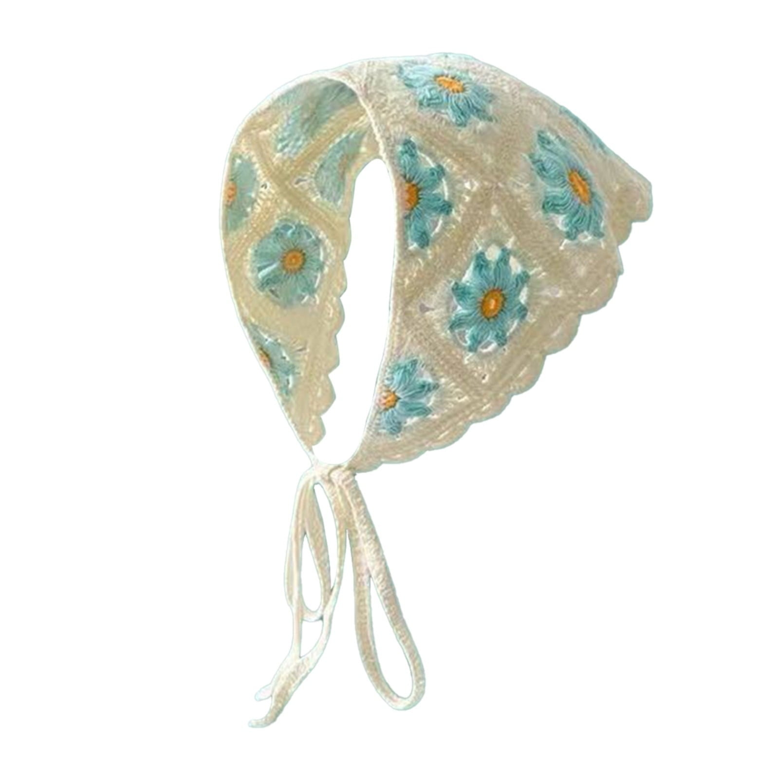 LCSWHBH Crochet Bandana Head Kerchief Hair Scarf Knitted Hair Scarves ...