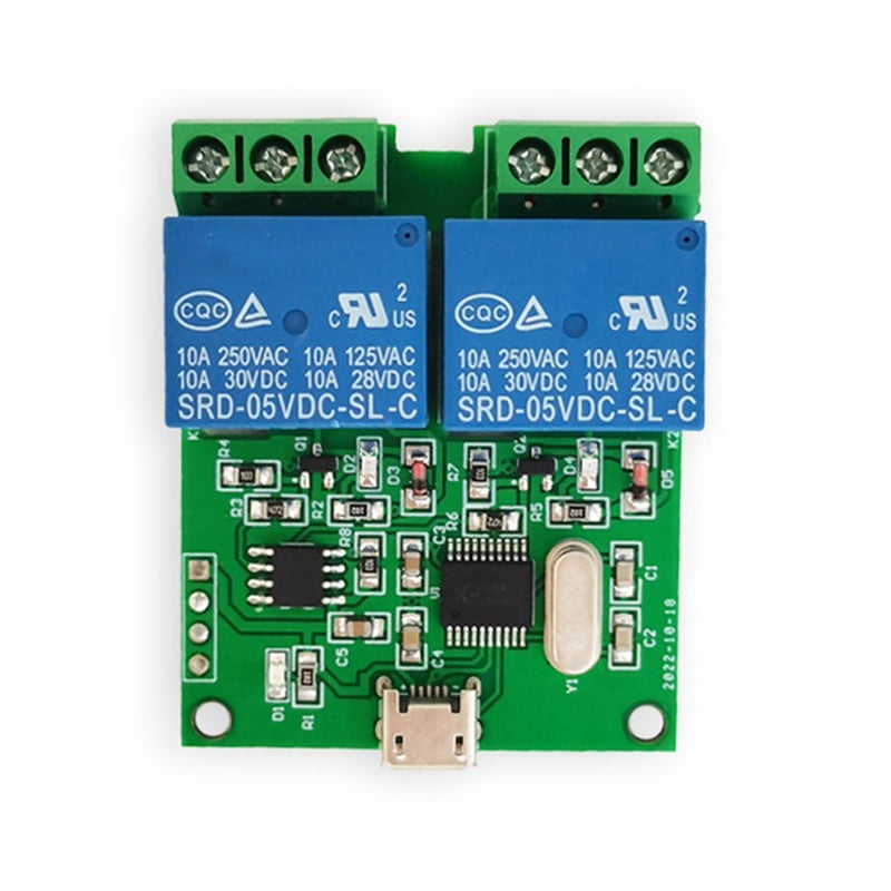 LCUS-2 Type 2 Way USB Relay Module USB Intelligent Control Switch ...
