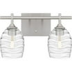 Elsa 3 Light Satin Nickel Capiz Shell Coastal Bathroom Vanity Fixture ...