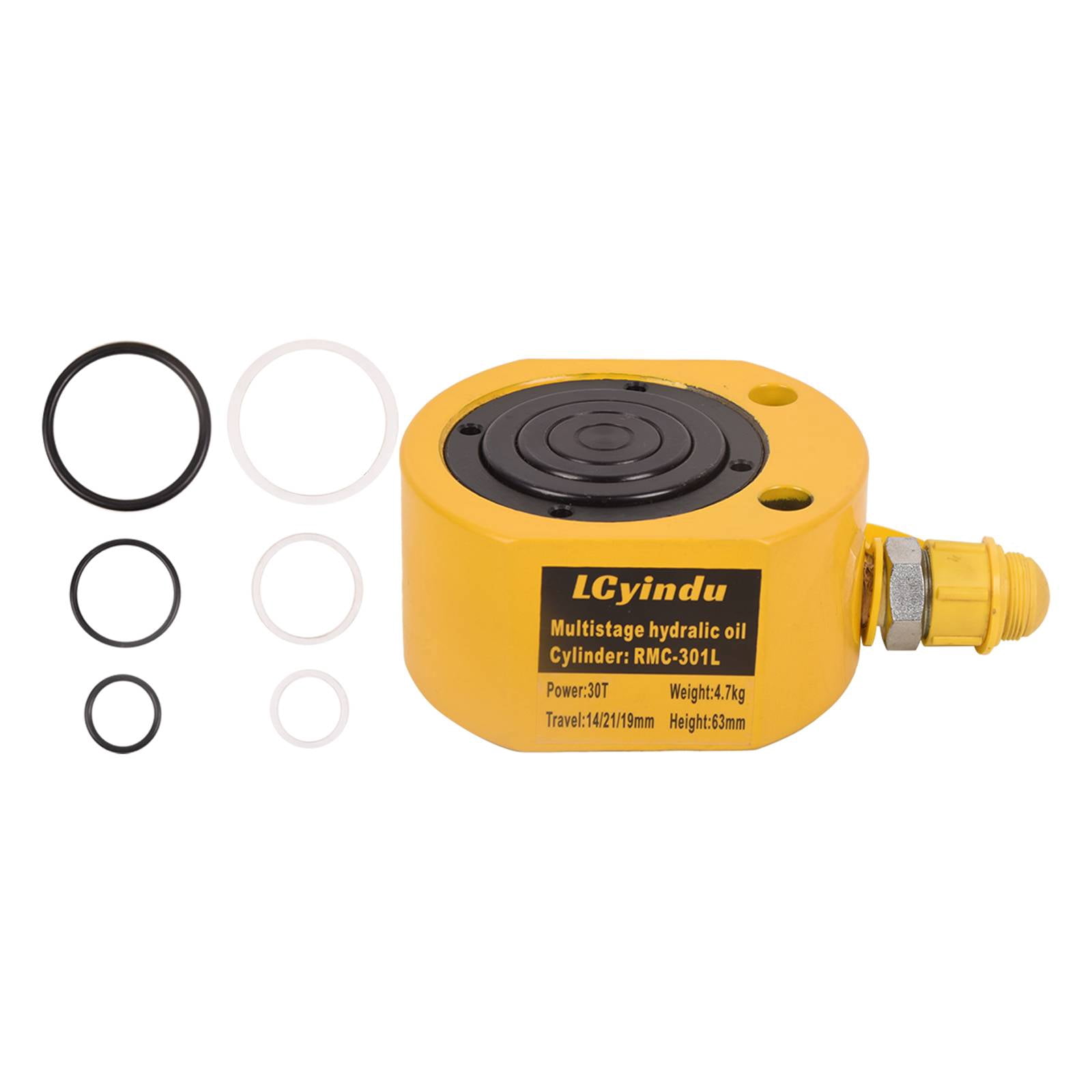 LCyindu 30T Hydraulic Cylinder Jack 2.1"(54mm) Stroke Solid Single ...