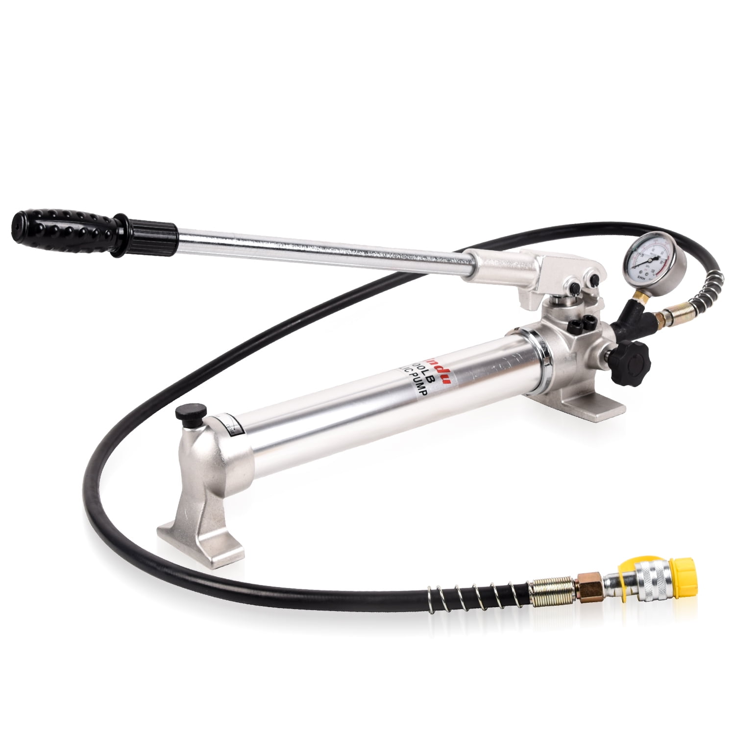 LCyindu Hydraulic Hand Pump 900cc 10000Psi with Pressure Guage Single ...