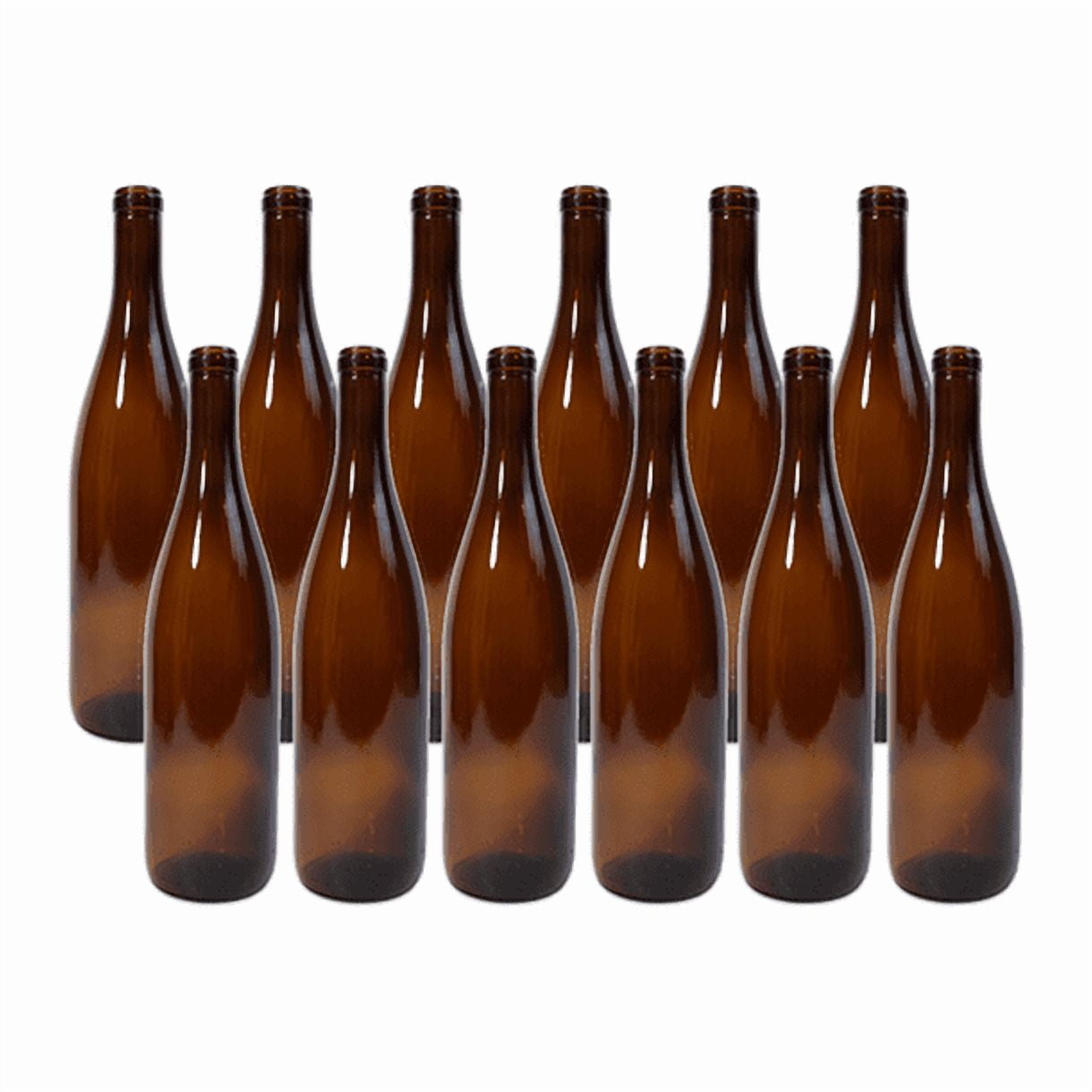 LD Carlson Amber Hock Wine Bottles 750 mL - 12/Case - Walmart.com