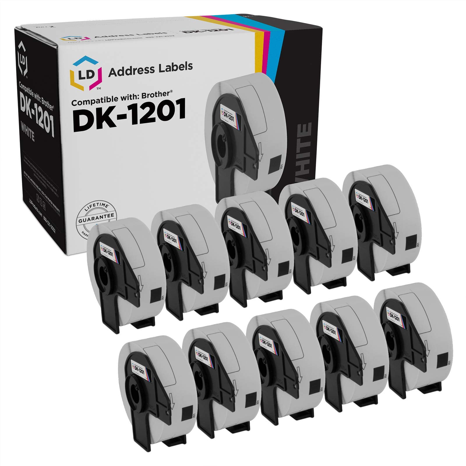 LD Products Compatible Brother DK-1201 Address Label Replacements 1.1 ...