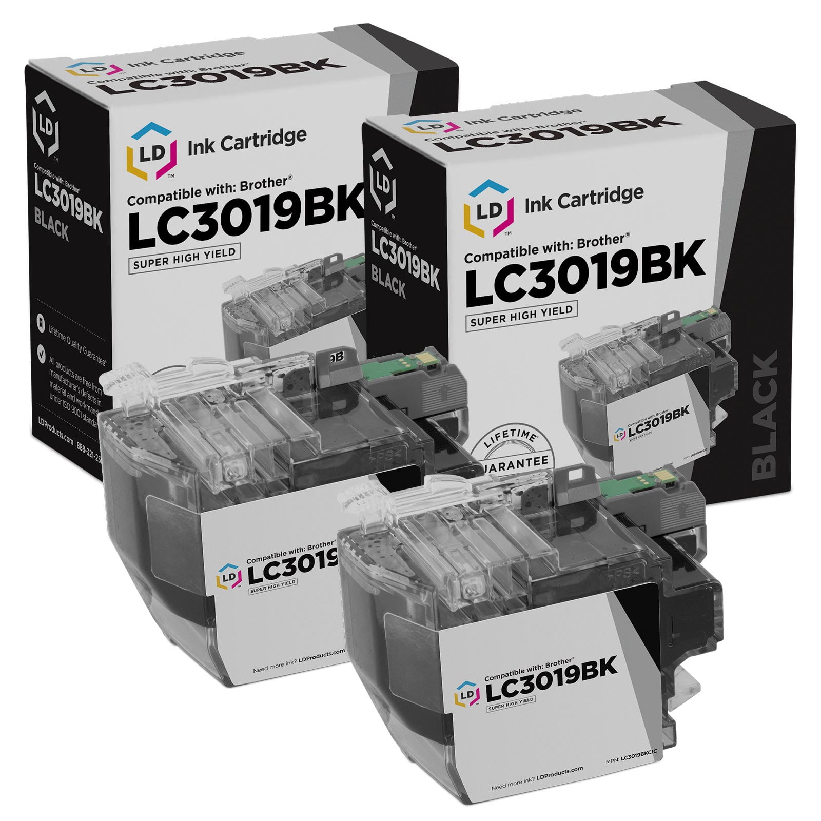 LD Compatible Ink Cartridge Replacement for Brother LC3019BK Super High ... LD Compatible Ink Cartridge Replacement for Brother LC3019BK Super High ...