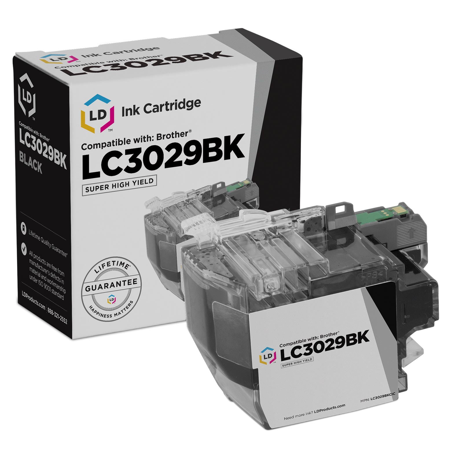 LD Products Compatible Replacement Brother LC3029 / LC3029BK Super High ...