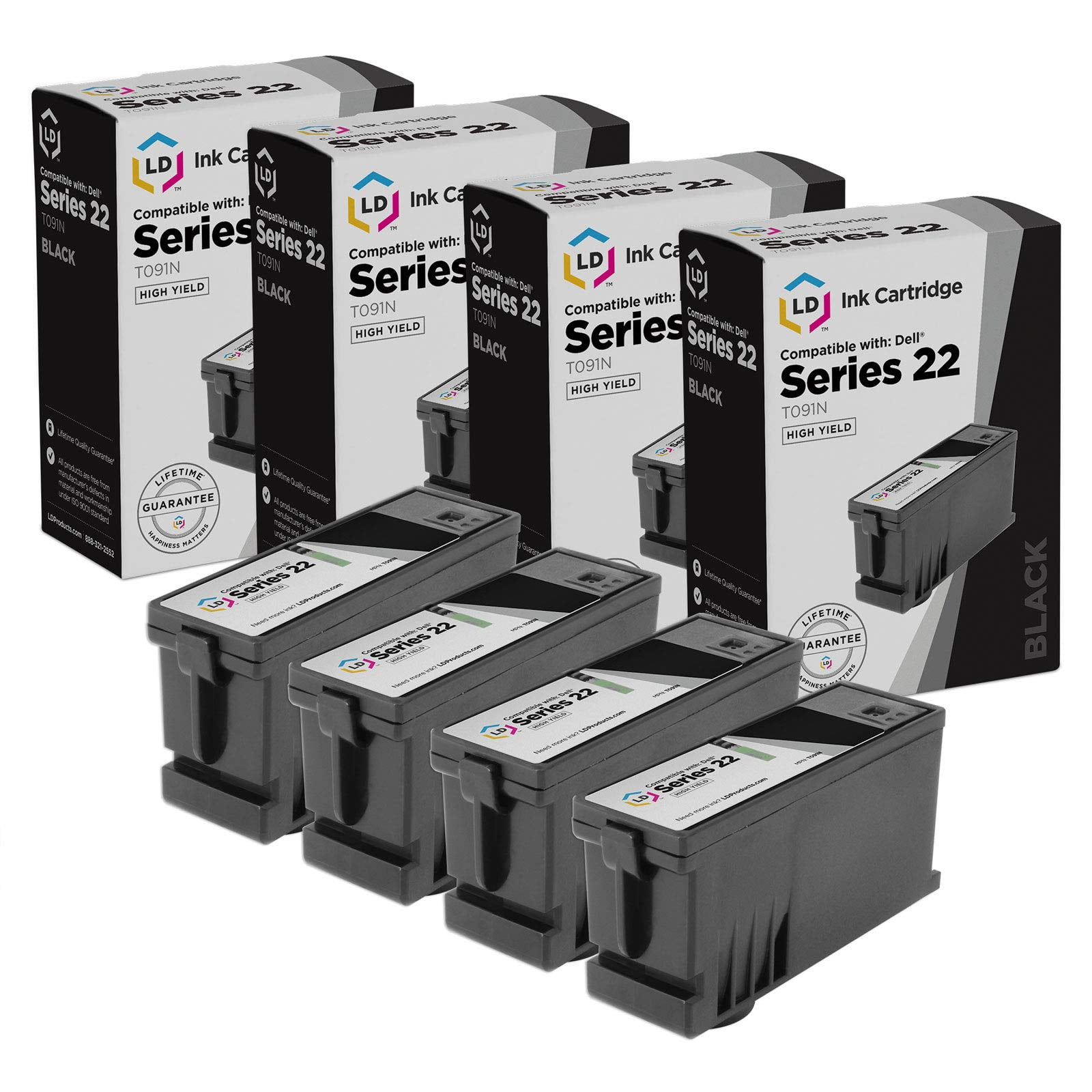 LD Compatible Ink Cartridge Replacement for Dell T091N Series 22 High ... LD Compatible Ink Cartridge Replacement for Dell T091N Series 22 High ...