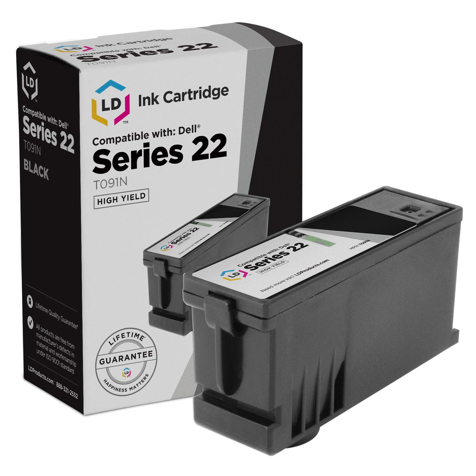 LD Compatible Replacement X737N T095N 330-5270 Black Ink for Dell ...