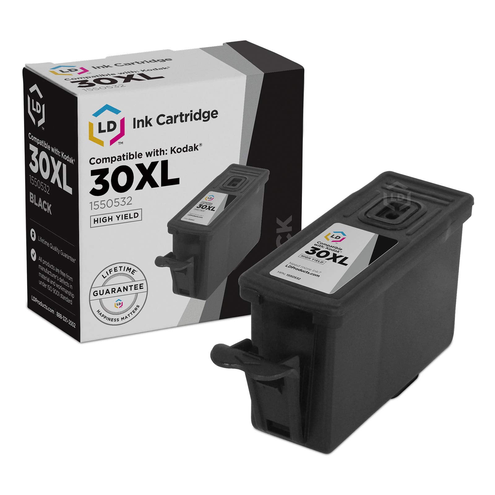 LD Compatible Ink Cartridge Replacement for Kodak 30XL 1550532 High ...