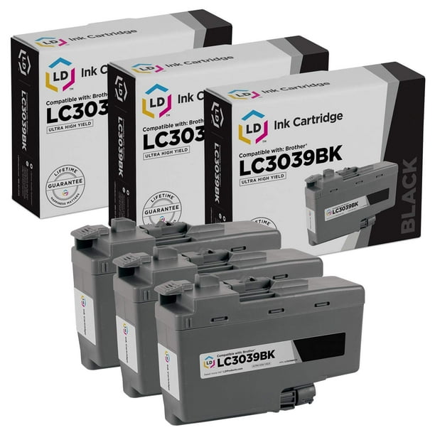LD Compatible Ink Cartridge Replacements for Brother LC3039BK Ultra ...