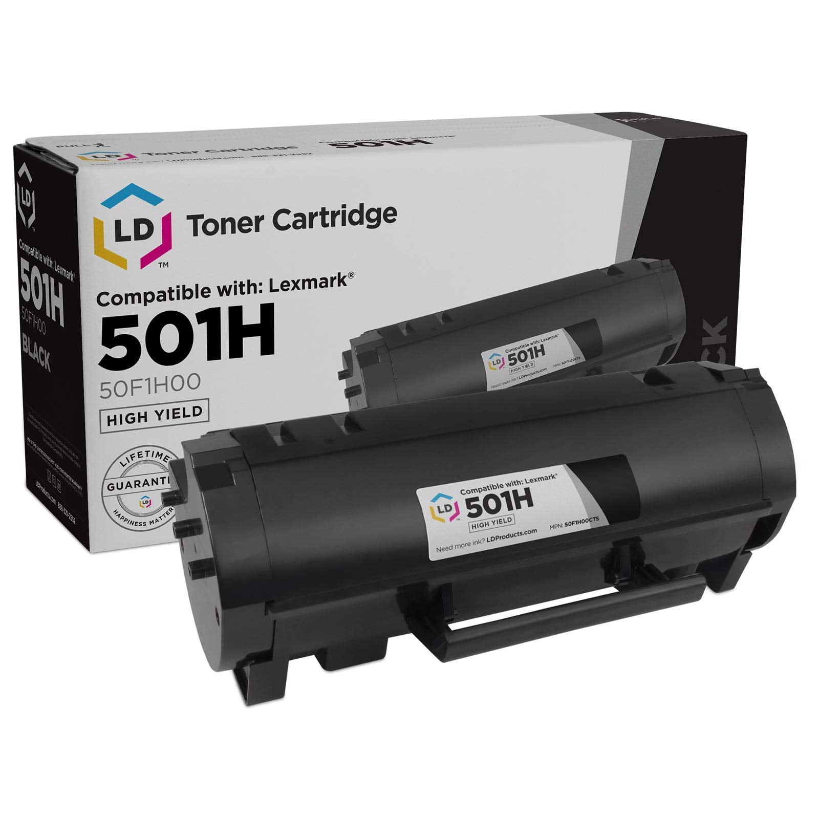 LD Products Compatible Toner Cartridge Replacement for Lexmark 501H ...
