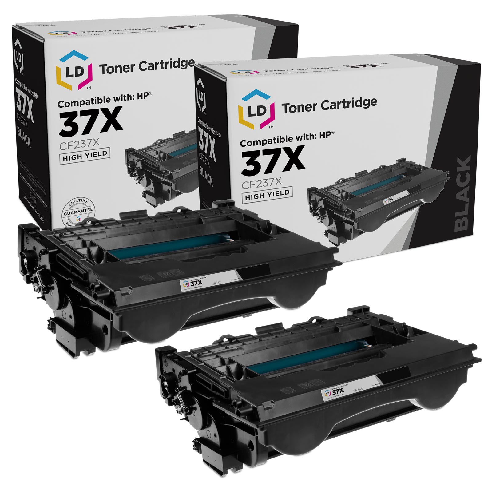 LD Compatible Toner Cartridge Replacements for HP 37X CF237X High Yield ...