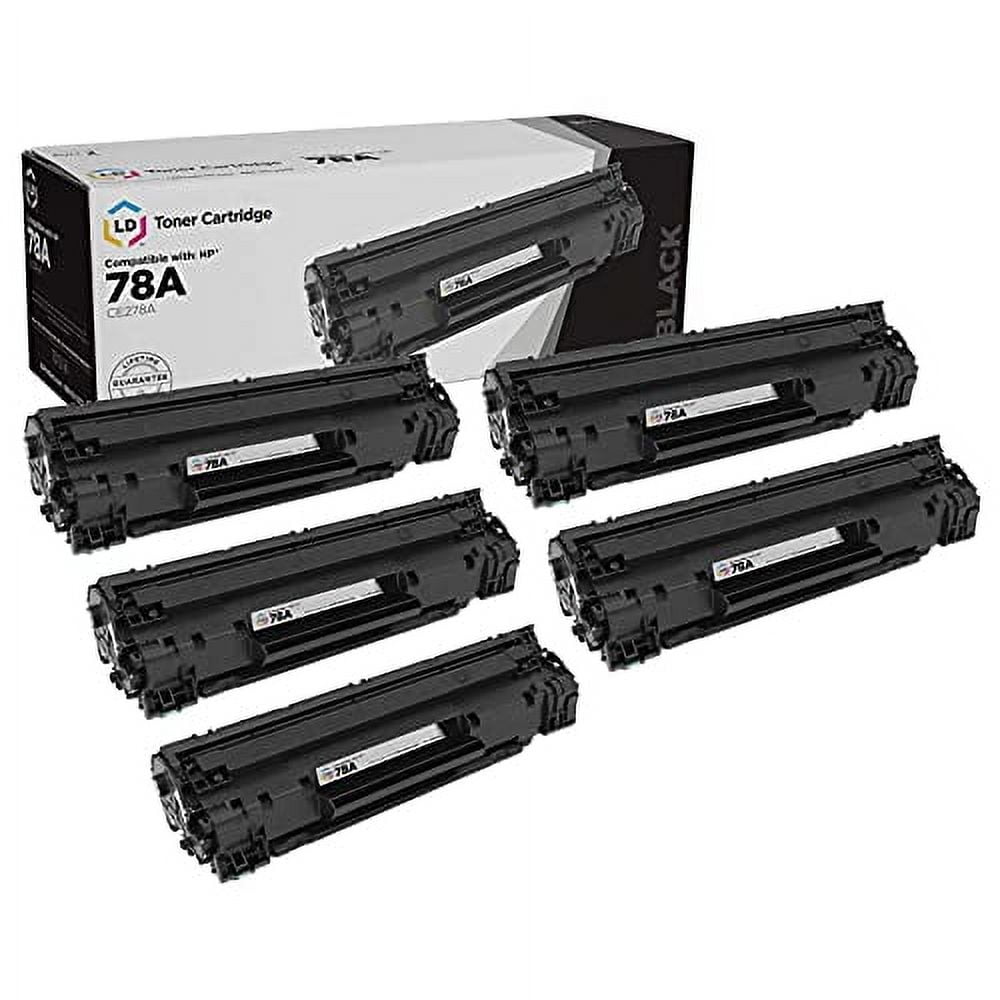 LD Compatible Toner Cartridge Replacements for HP 78A CE278A (Black, 5 ...