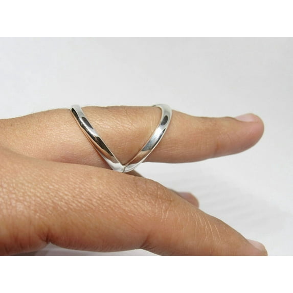 LD DESIGNS Fine Sterling Silver Ultimate Swan Neck Ring Splint | Adjustable Support Ring for PIP ...