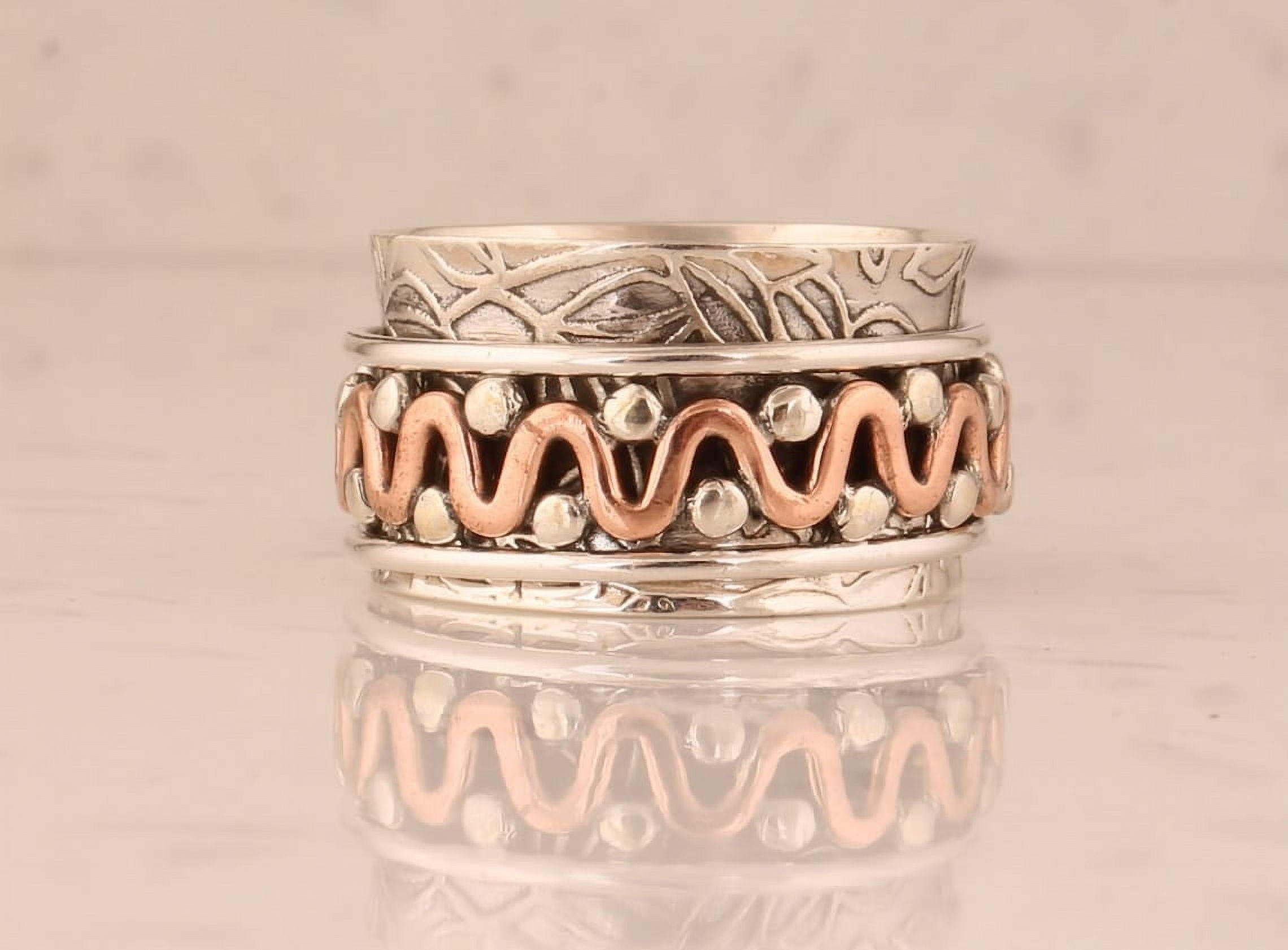 LD DESIGNS Good Looking Handmade Oxidized 925 Sterling Silver Spinner ...
