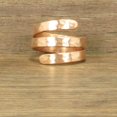 LD DESIGNS Handmade Copper Ring, Artisan Open Band Wave Silhouette ...