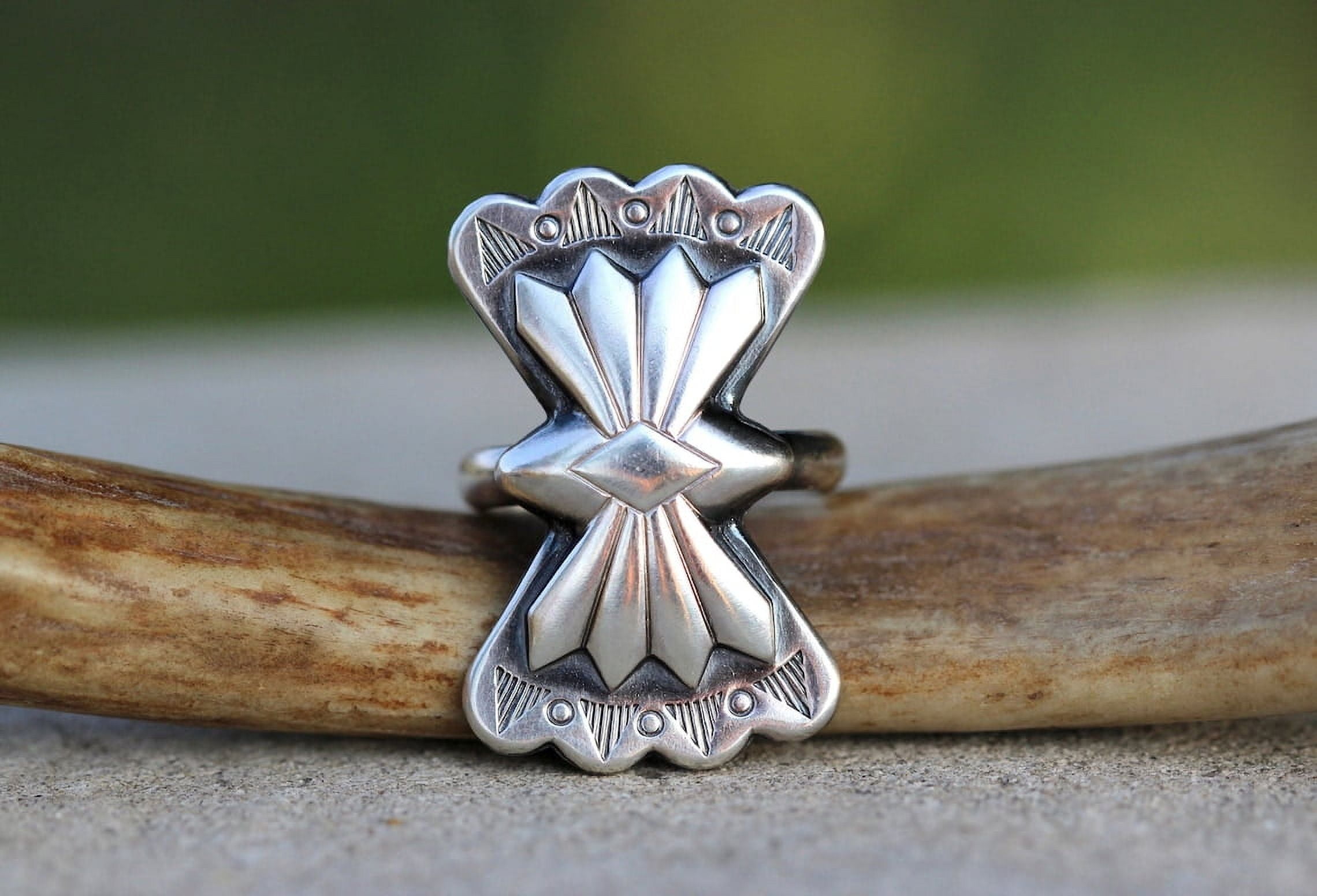 LD DESIGNS Sterling Silver Concho Ring Sterling Silver Statement Ring ...