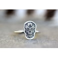 LD DESIGNS Sugar Skull Ring Sterling Silver Skull Ring Sugar Skull Ring ...