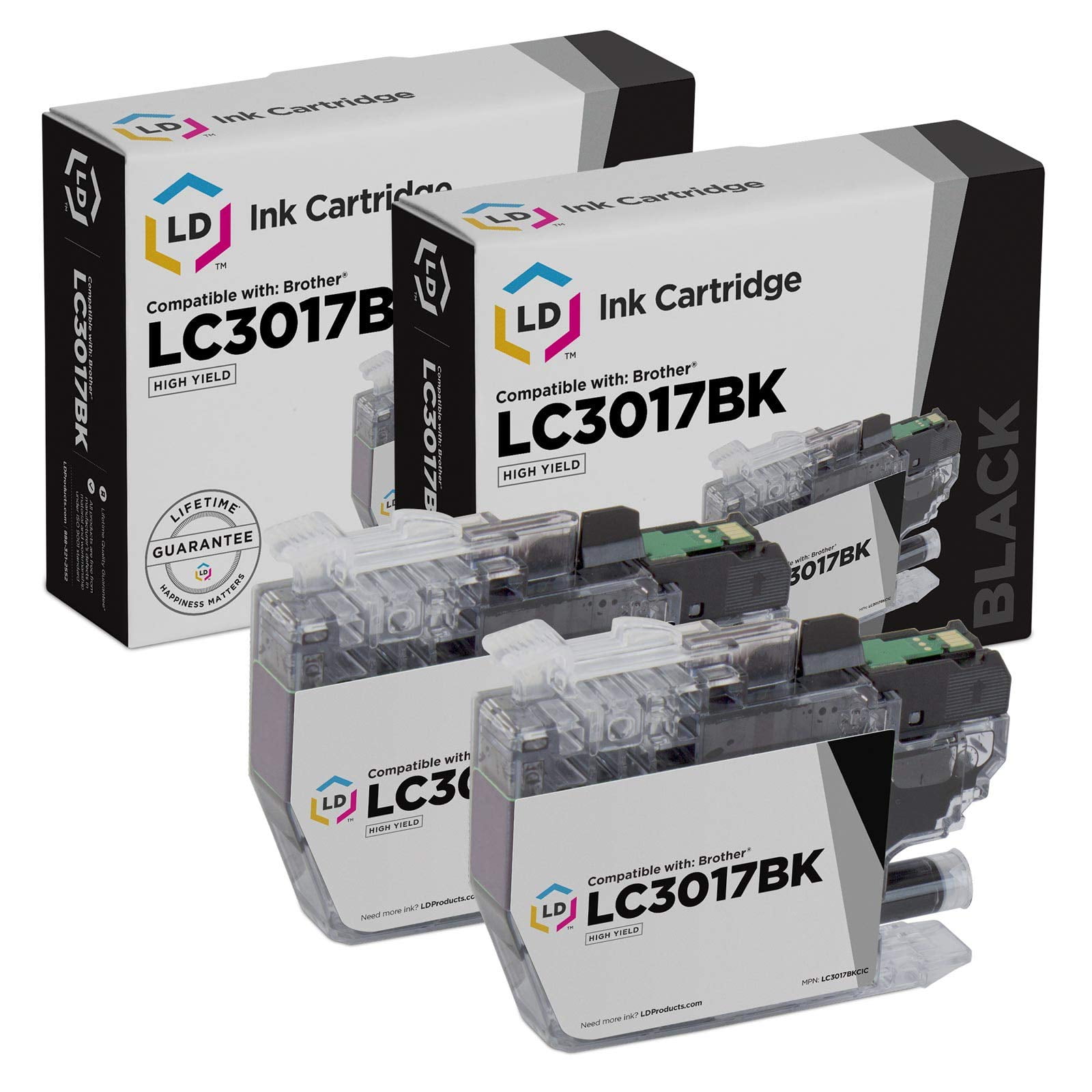 LD Products Compatible Ink Cartridge Replacement for Brother LC3017BK ...