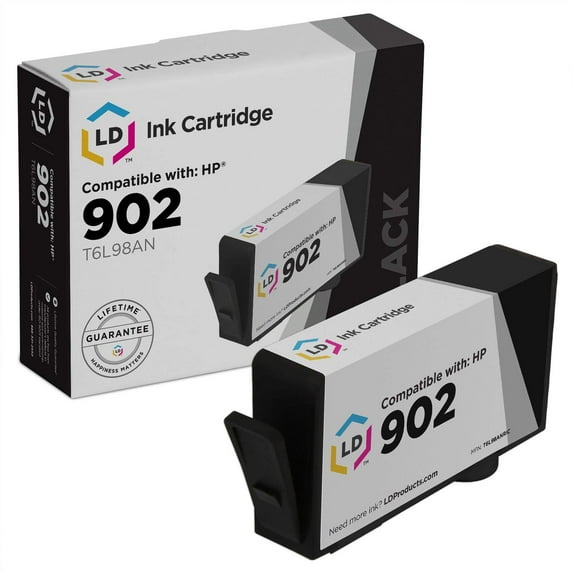 LD Compatible HP 902 Ink Cartridge, Black, Single Pack for OfficeJet ...