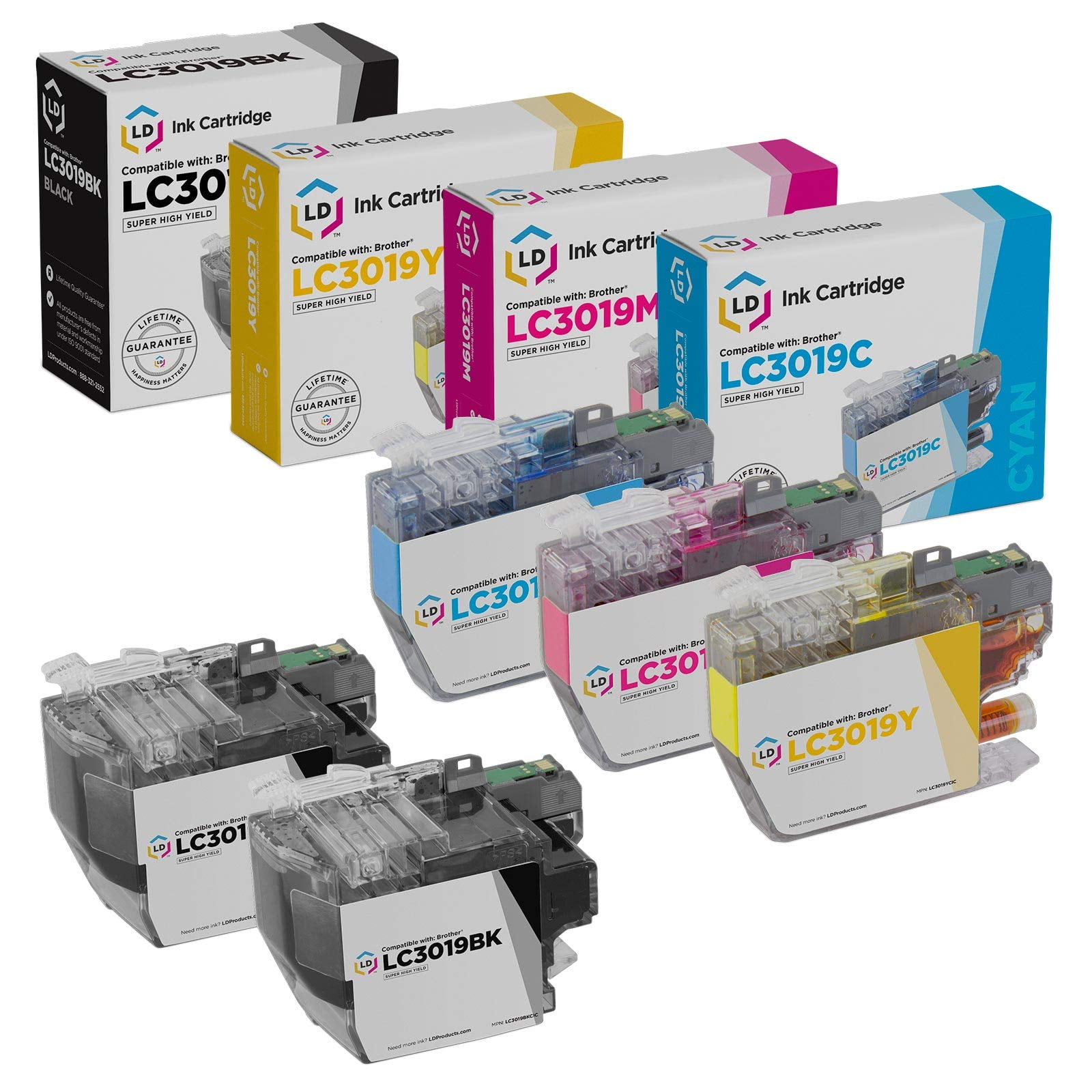 LD Products Compatible Ink Cartridge Replacement for Brother LC3019 ...