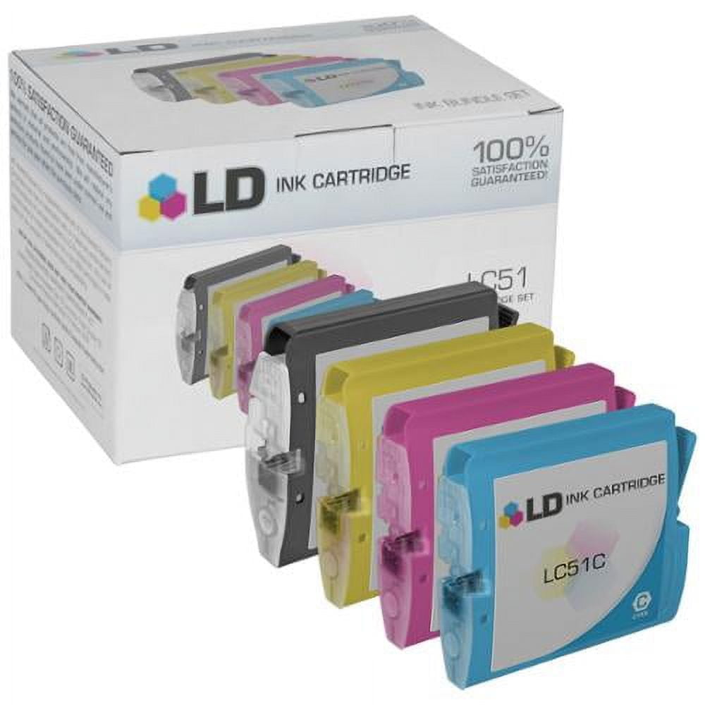 LD Products Compatible Ink Cartridge Replacement for Brother LC51 (4 ...
