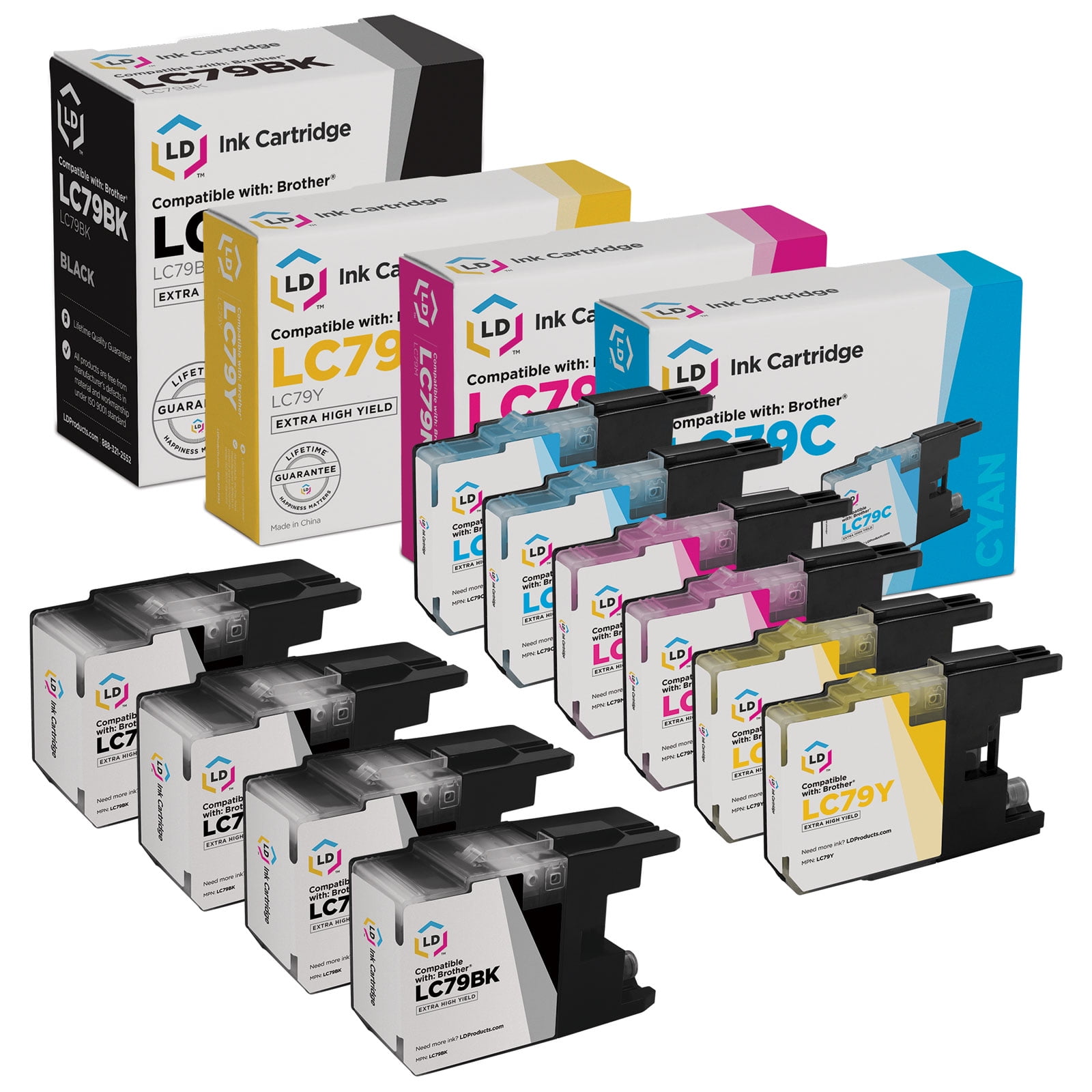 LD Products Compatible Ink Cartridge Replacement for Brother LC79 Extra ...