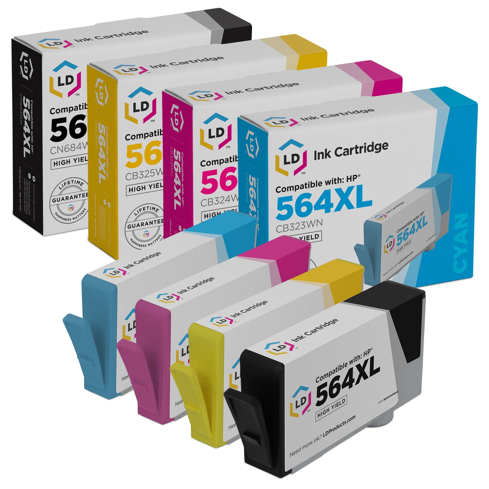 LD Products Compatible Ink Cartridge Replacement for HP 564XL High ...