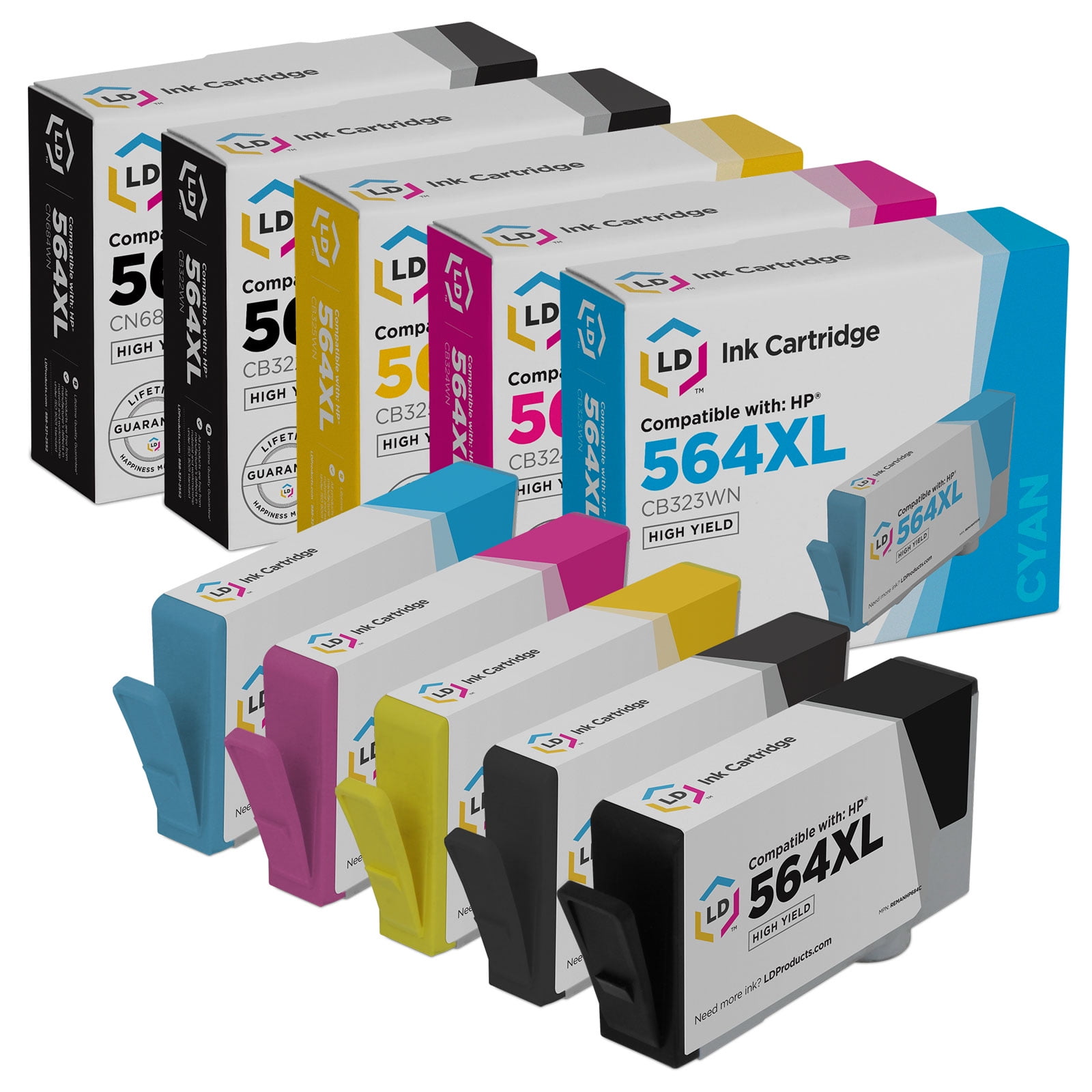 LD Products Compatible Ink Cartridge Replacement for HP 564XL High ...