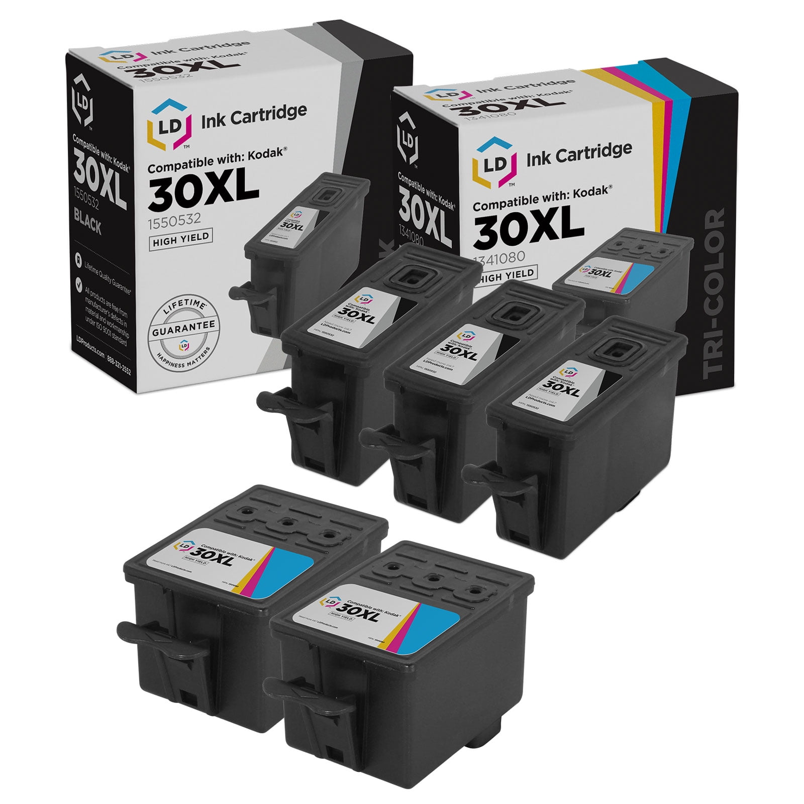 LD Products Compatible Ink Cartridge Replacement for Kodak 30XL High ...