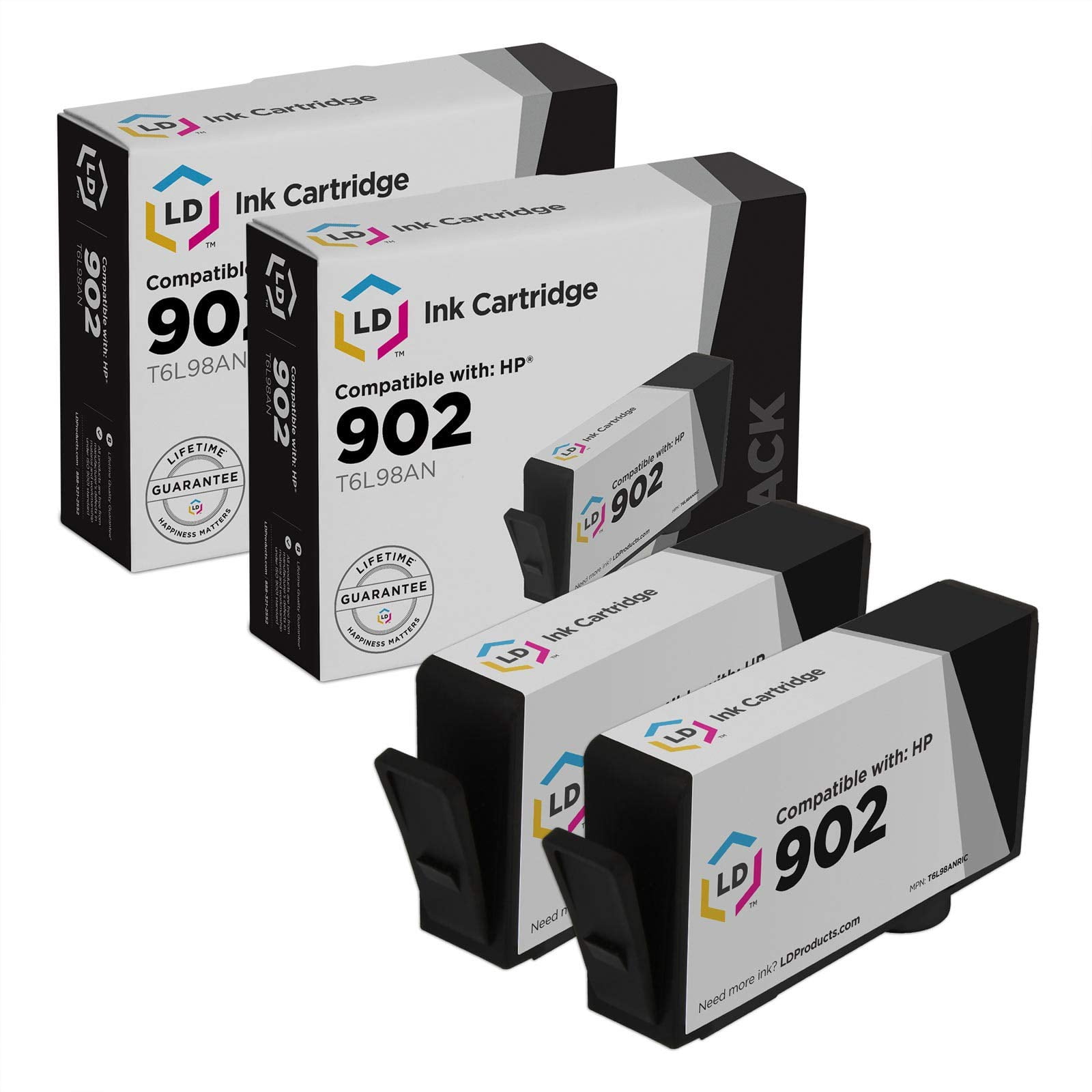 LD Products Compatible Ink Cartridge Replacements for HP 902 Ink ...