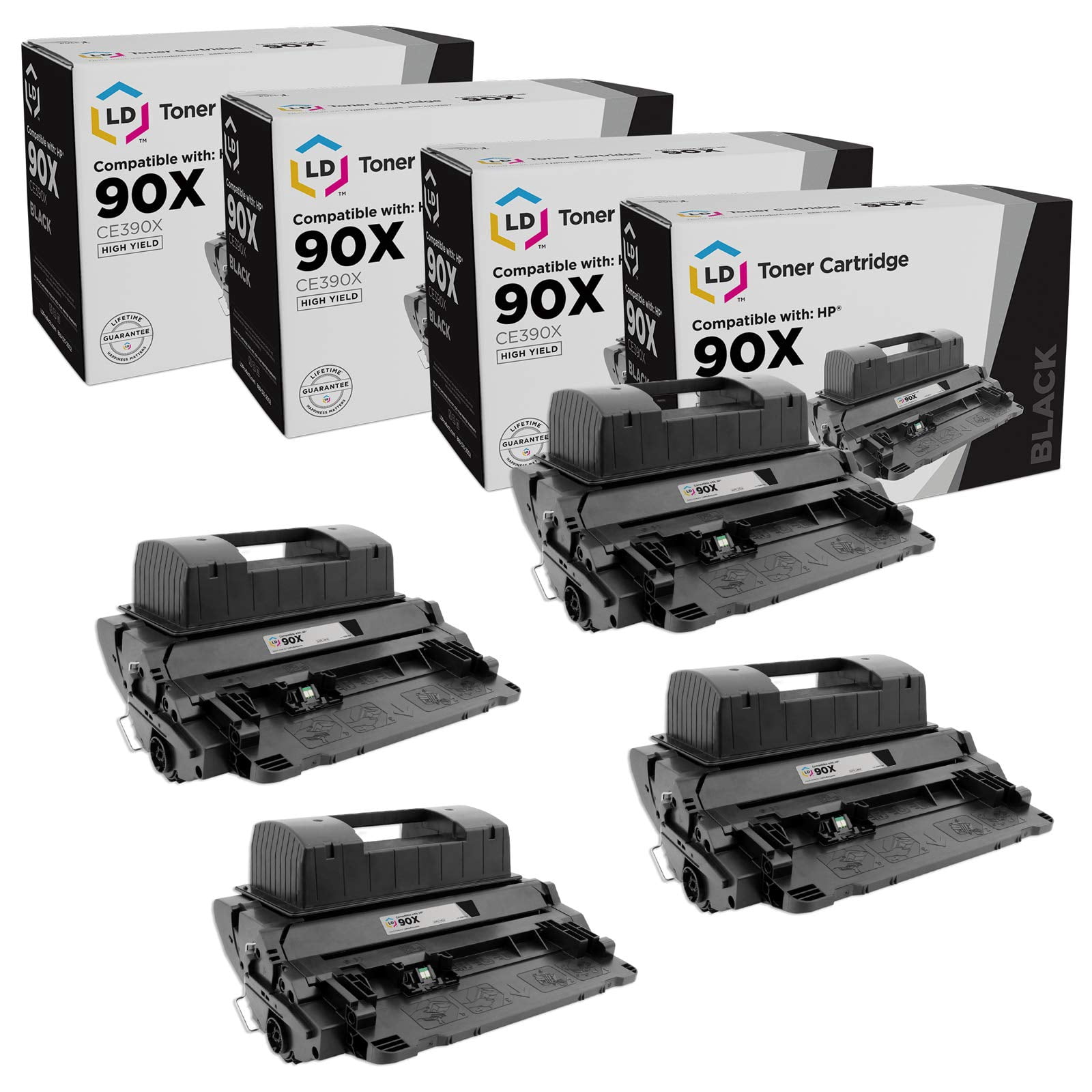 LD Products Compatible Toner Cartridge Replacement for HP 90X HighYield ...