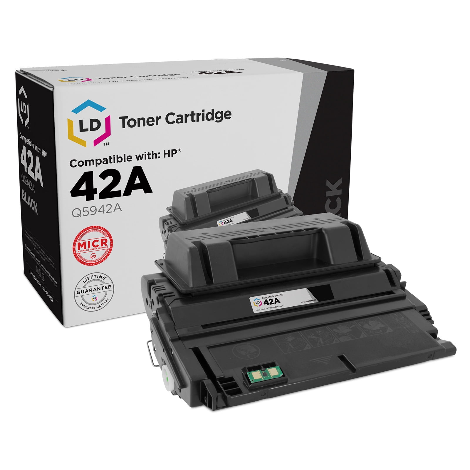 LD Compatible Replacement Q5942A 42A Black MICR Toner for HP 4240 4240n ...