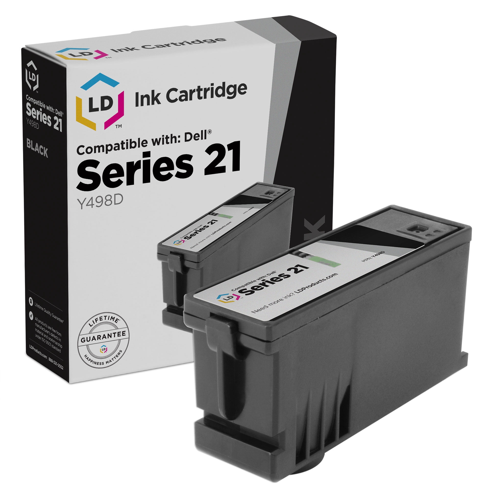 LD Compatible Replacement Y498D 330-5275 330-5264 Black Ink Cartridge ...