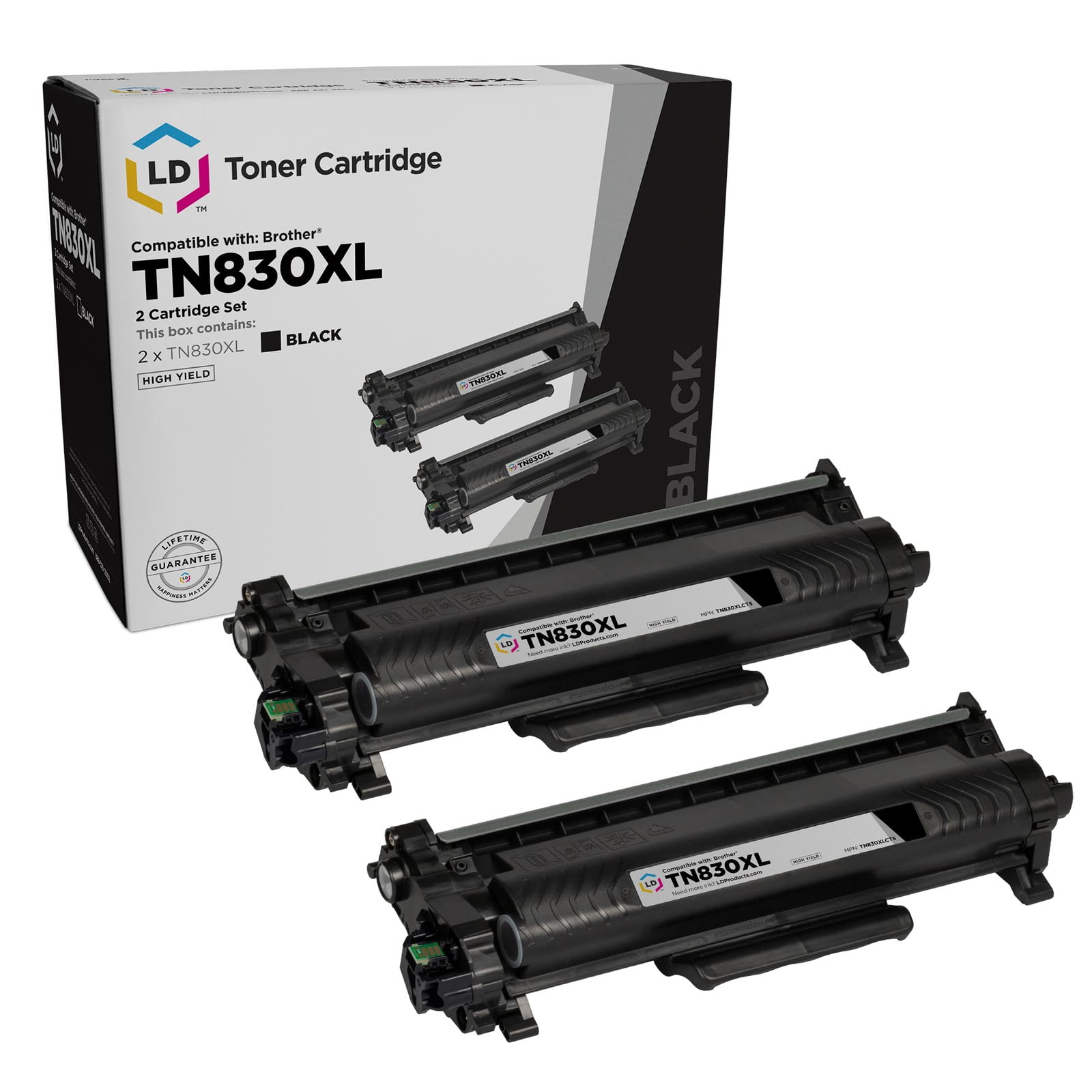 LD Products Replacement Toner Cartridge Compatible with Brother TN830XL ...
