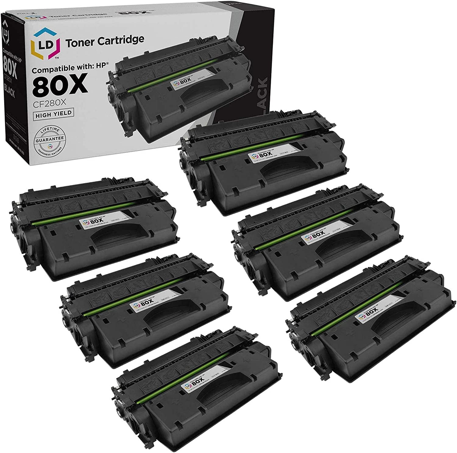 LD Products Replacement Toner Cartridge Compatible with HP 80X CF280X ...