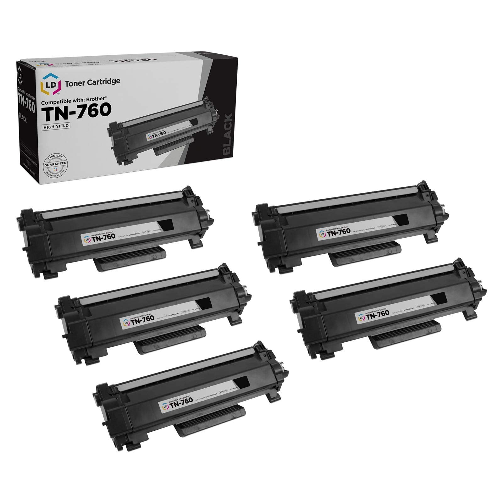 LD Products Toner Compatible Replacement for Brother TN760 TN-760 TN ...