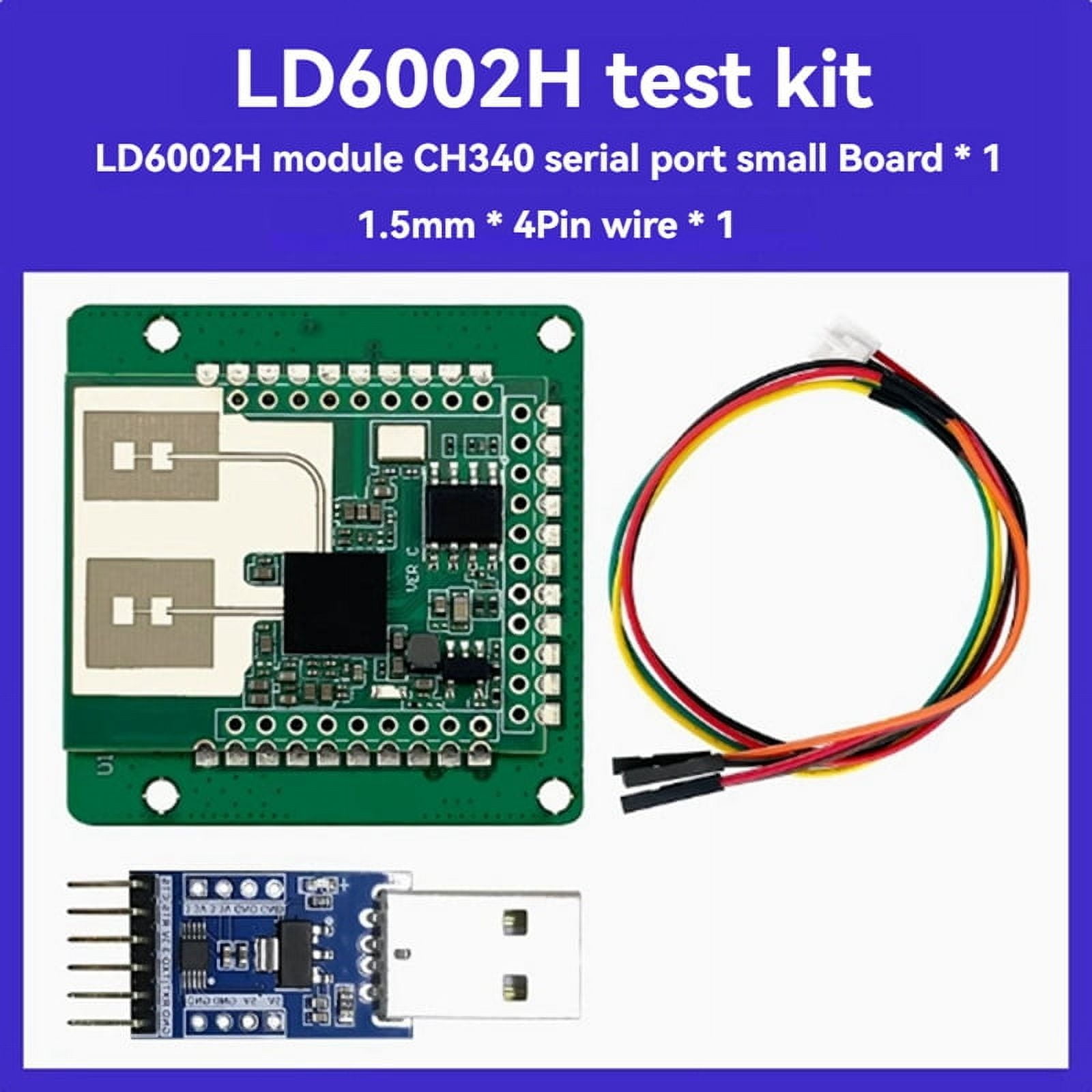 LD6002H 60G Radar Module Kit Breathing and Heartbeat Detection Radar ...