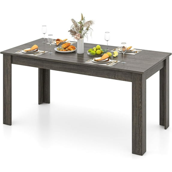 LDAILY Dining Table, Modern Dining Room Table for 4-6 People, 63 ...