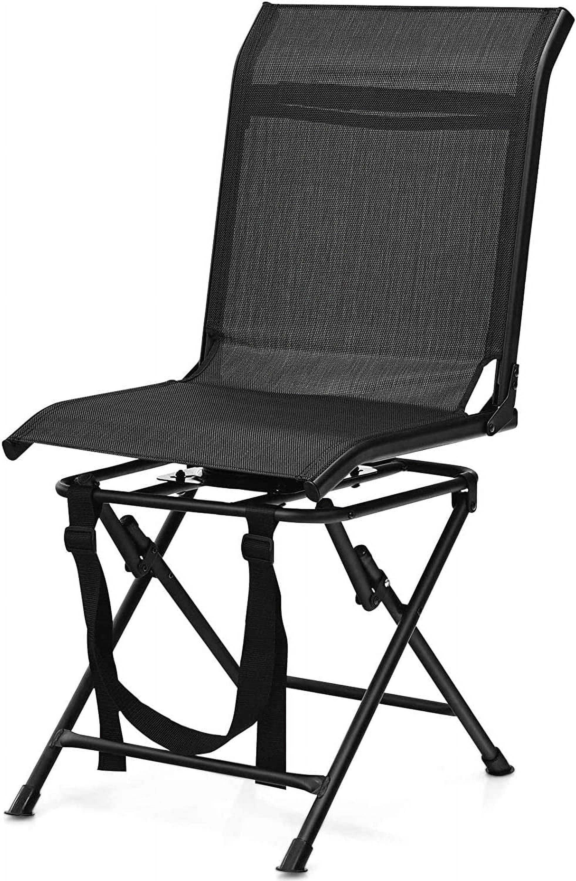 LDAILY Moccha 360-degree Swivel Blind Chair, Foldable Hunting Chair w ...