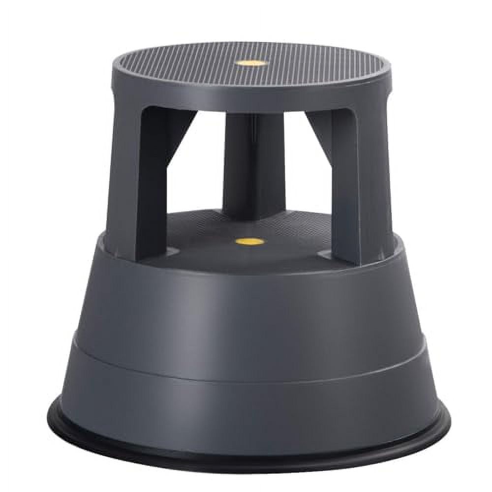 LDAILY Rolling Step Stools with Wheels, Kick Step Stool Holds up to 350 ...