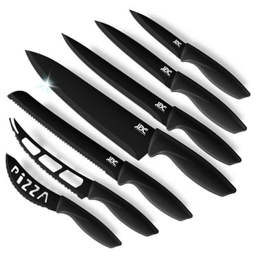 Beautiful 6 Piece Stainless Steel Knife Set in White Champagne Gold ...