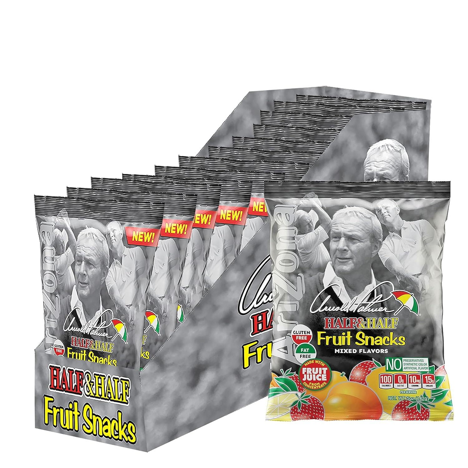 LDHF Arnold Palmer Half and Half Fruit Snacks, Gluten Free Mixed Fruit ...