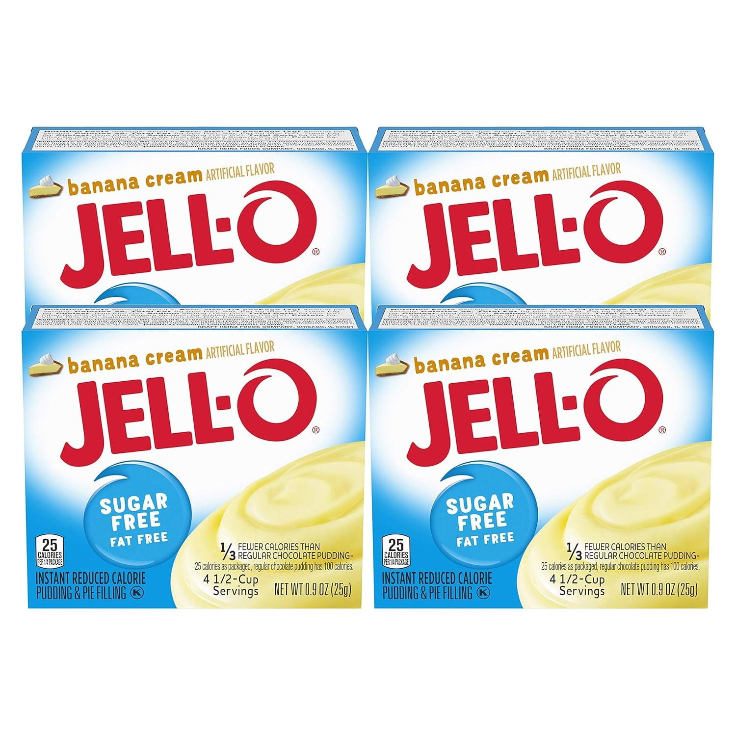 LDHF Banana Cream Sugar Free Pudding & Pie Filling (4-Pack) - Walmart.com