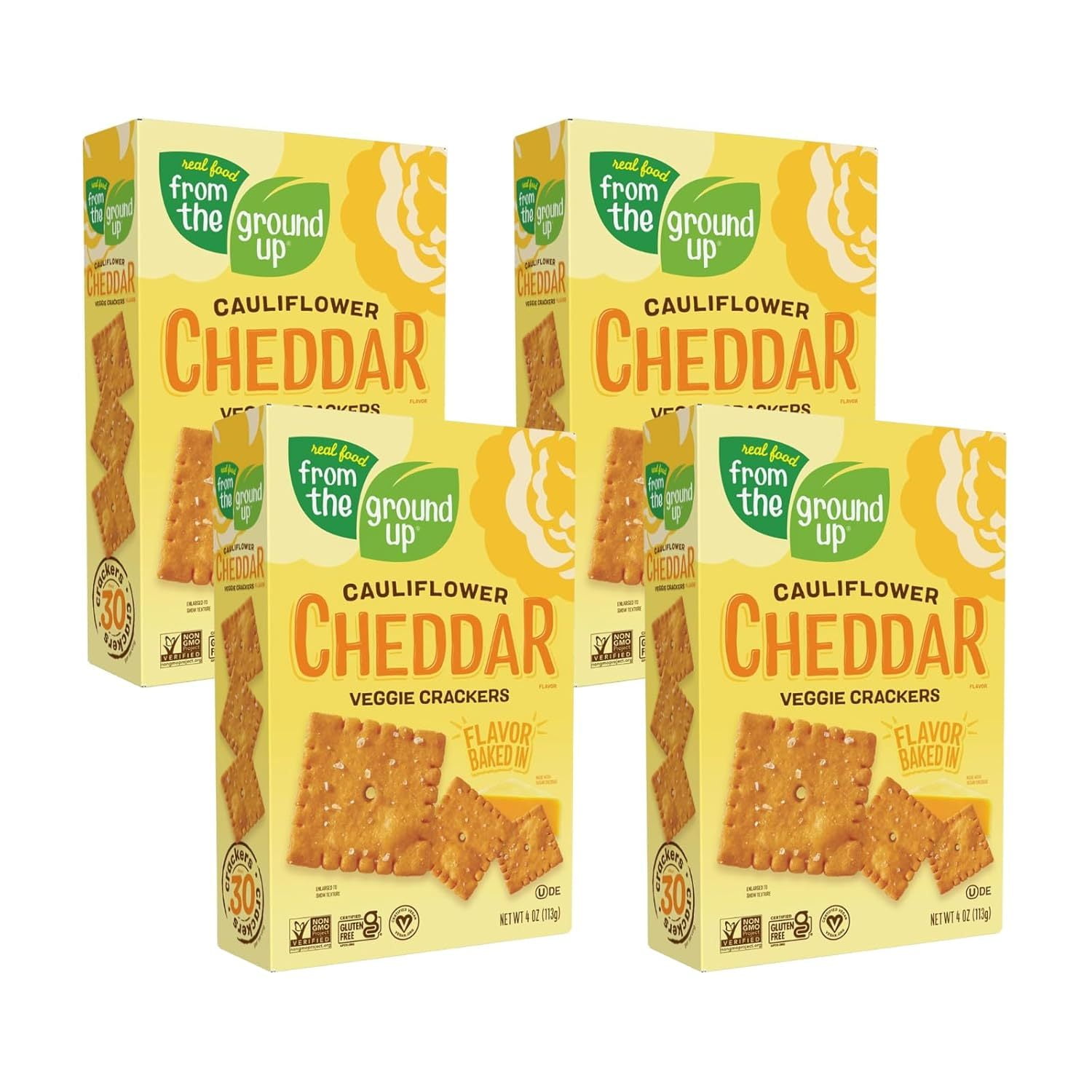 LDHF Cauliflower Cheddar Crackers (Pack of 6) - Walmart.com