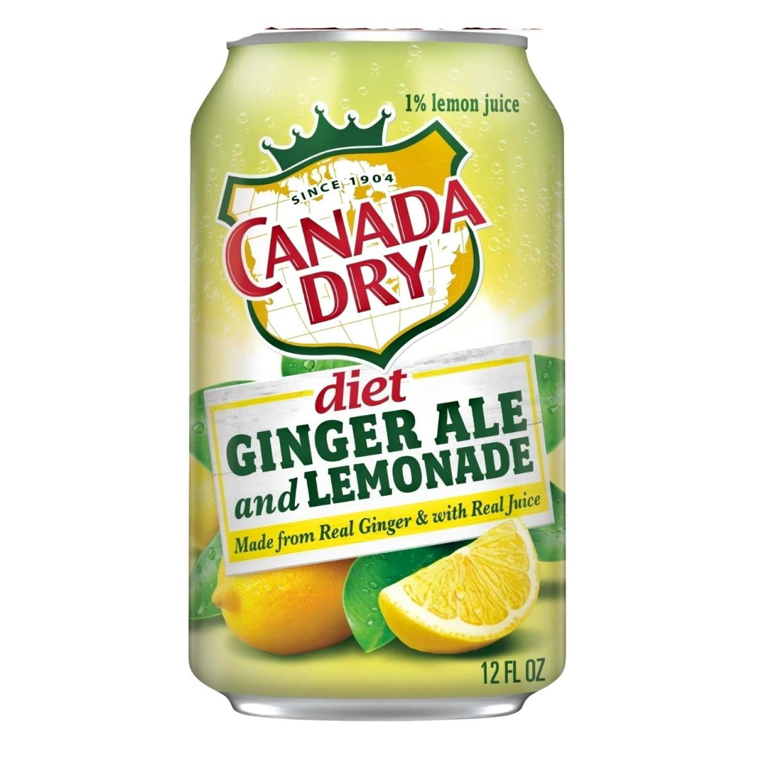 LDHF, Diet Ginger Ale Lemonade, 12 Ounce, 12 Pack - Walmart.com
