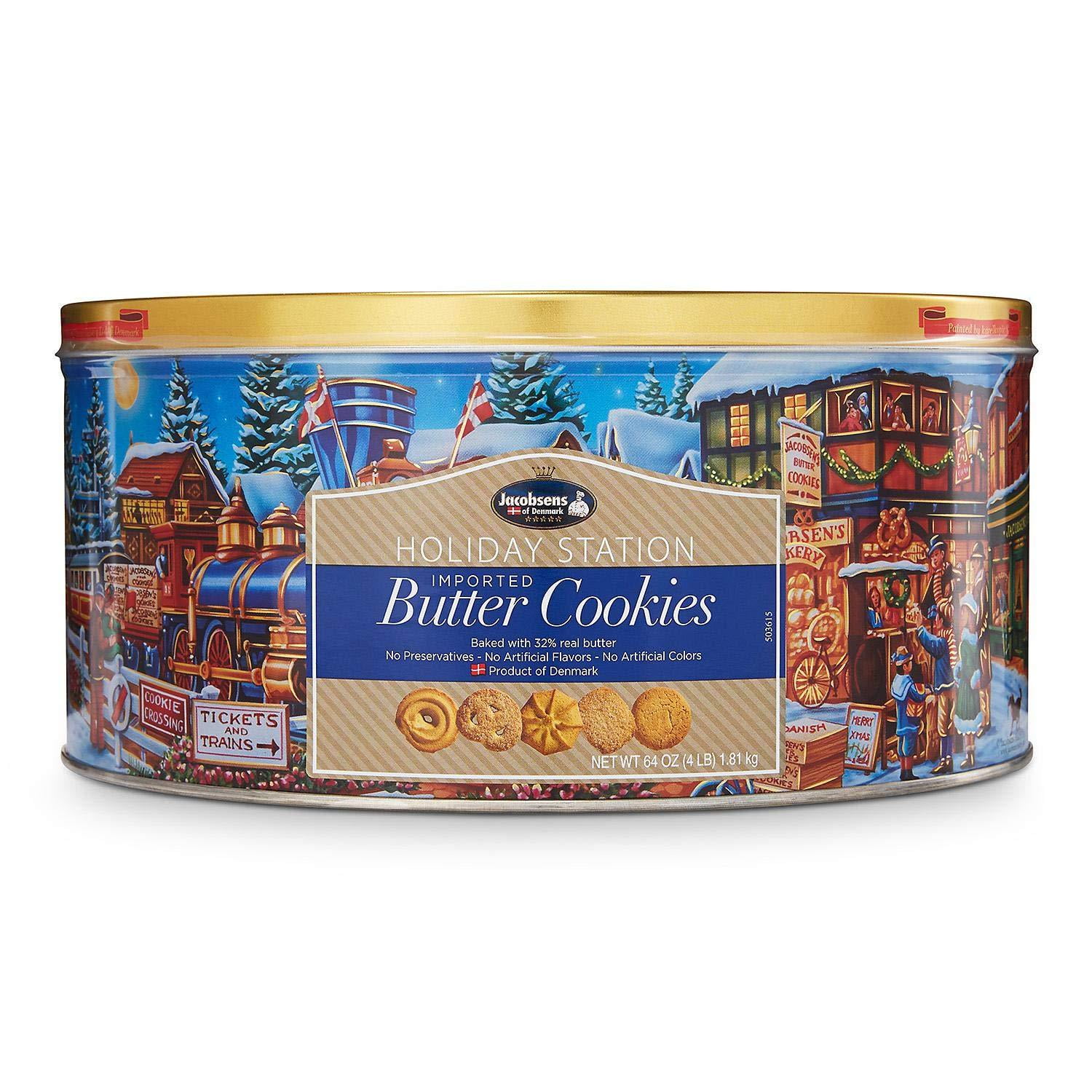 LDHF Imported Danish Butter Cookies Portobello Road 4 Lb Decorative Tin ...