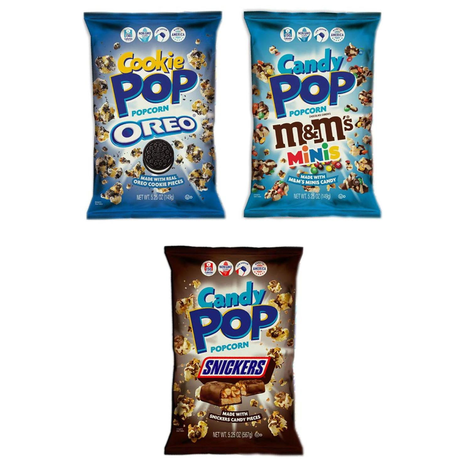 LDHF LDHF Candy And Cookie Popcorn 5.25 Oz Pack Of 3 3 Flavors Oreo, M ...