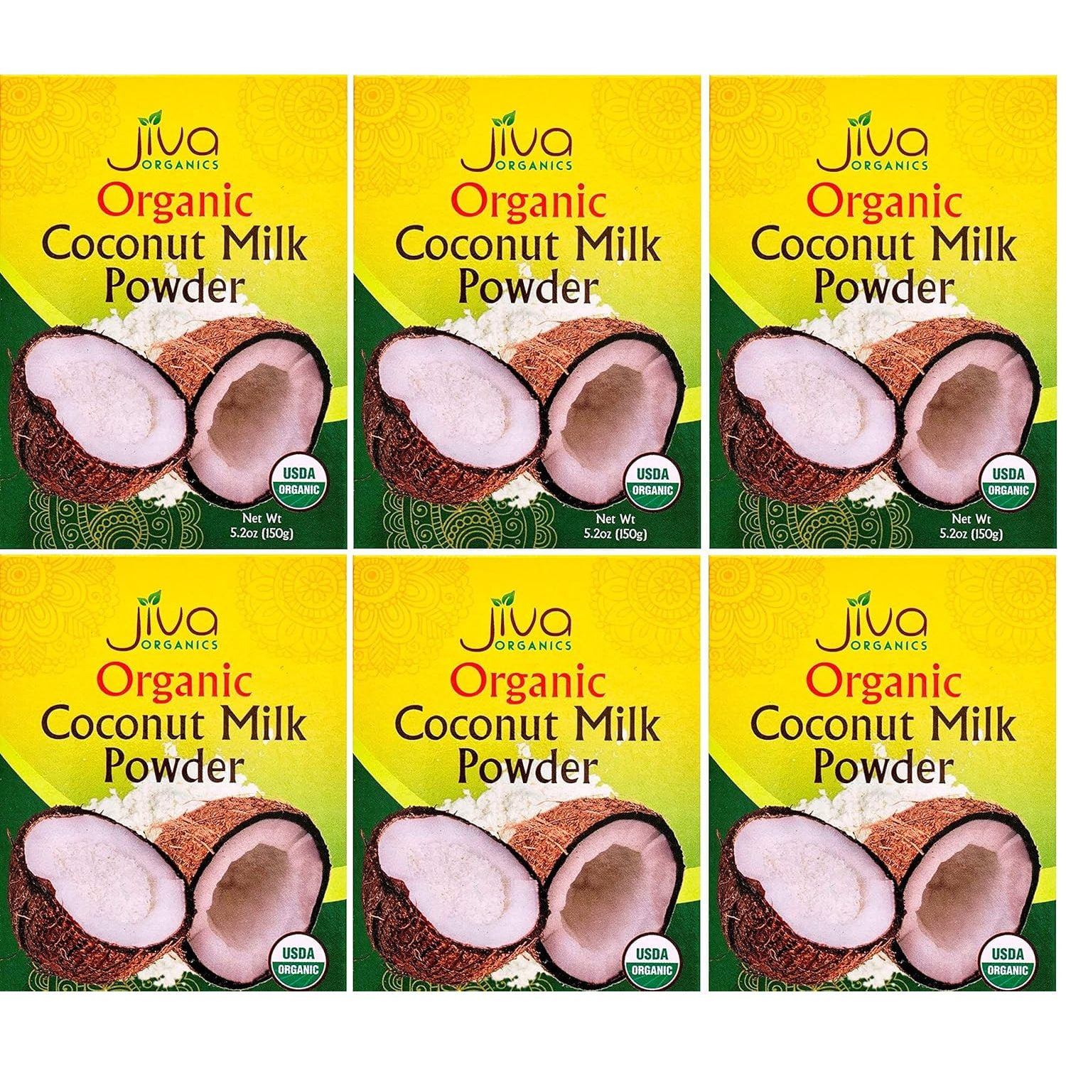 LDHF Organic Coconut Milk Powder 150 Gram Box (Pack of 6 units) - Total ...