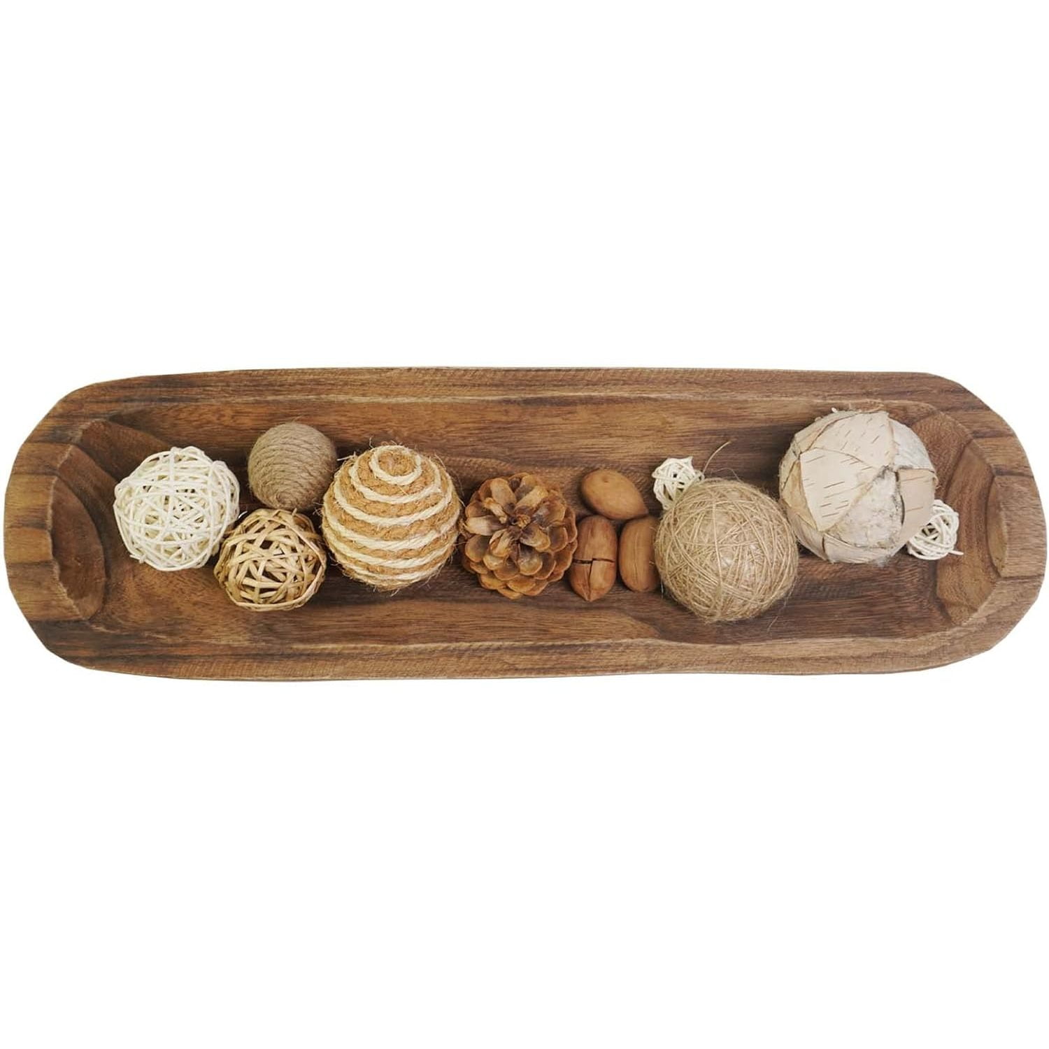 LDHF Wooden Dough Long Bowls Decor, Baguette Bowl Wooden Large Dough ...