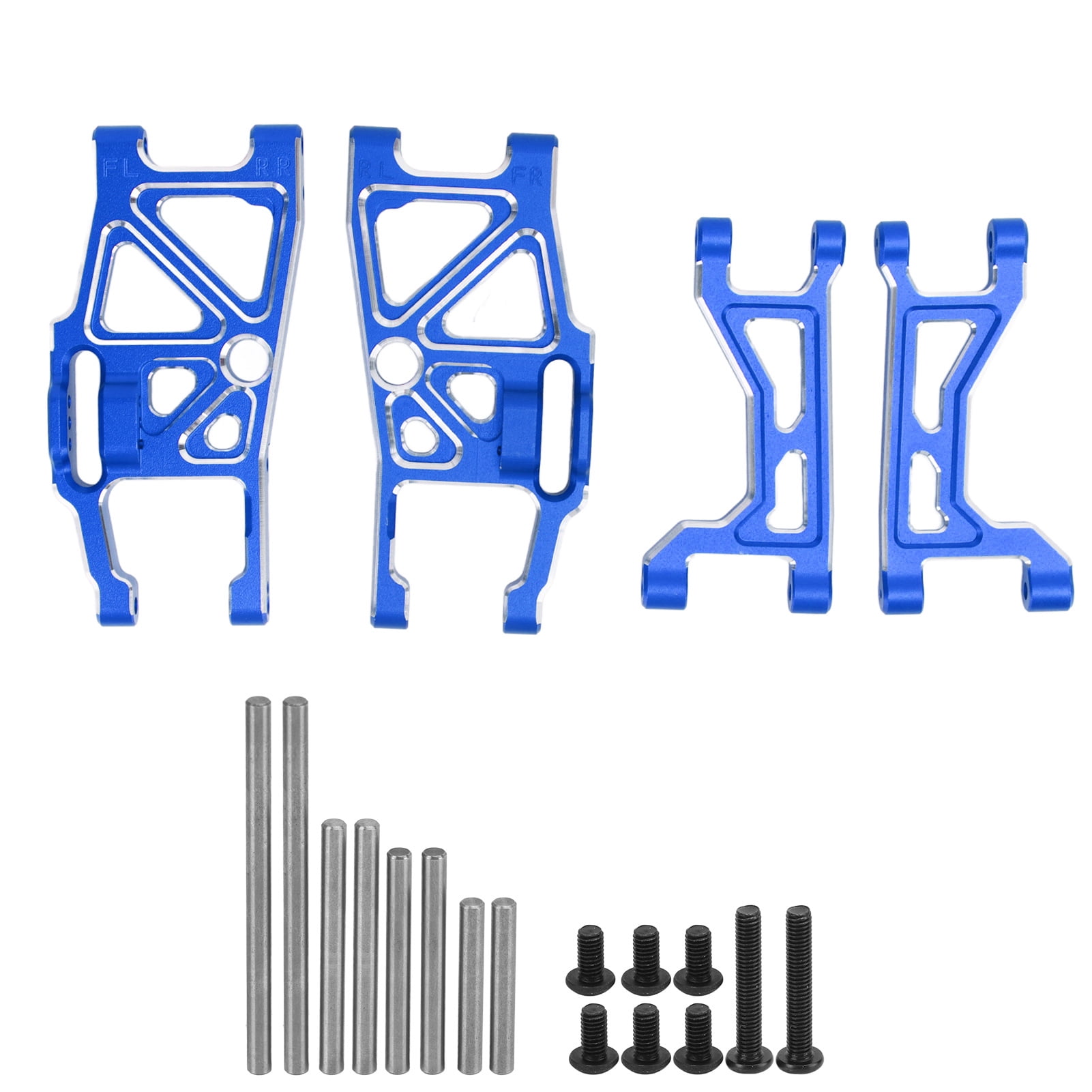 LDIHAO Aluminum Alloy Front Rear Upper Lower Suspension Arms for Traxxas 1/10 MAXX 2.0 RC Car ...